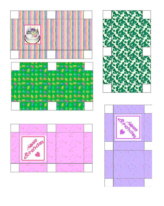 Flat rectangular gift boxes 1