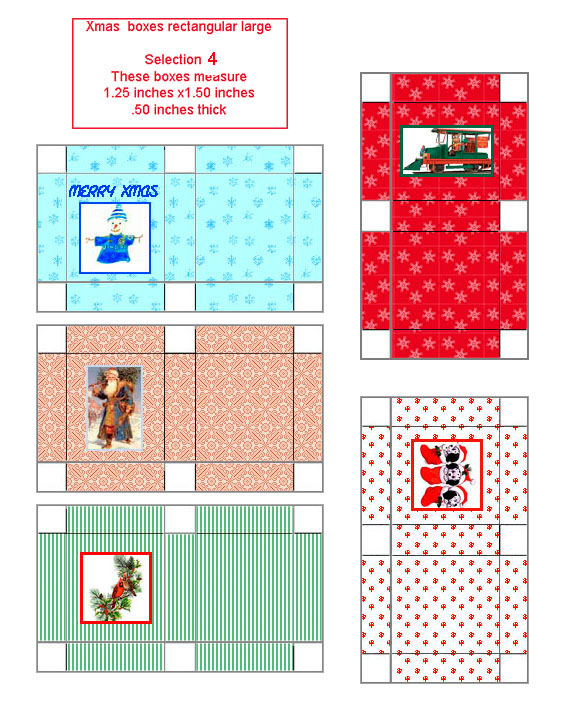 Free Dollhouse Printable Miniature gift boxes